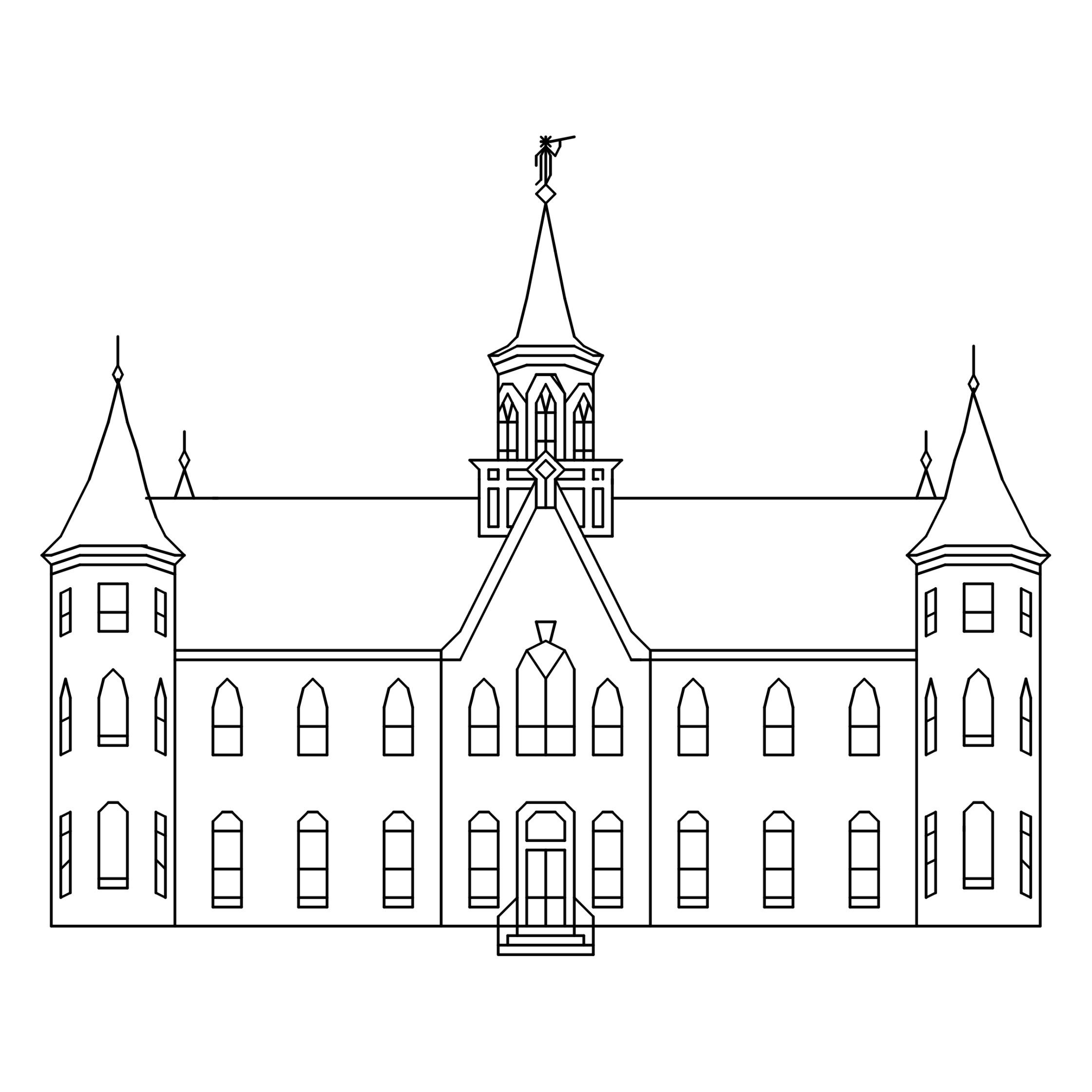Provo City Center Temple Cricut Pen Draw, Silhouette Sketch Pen Clip ...