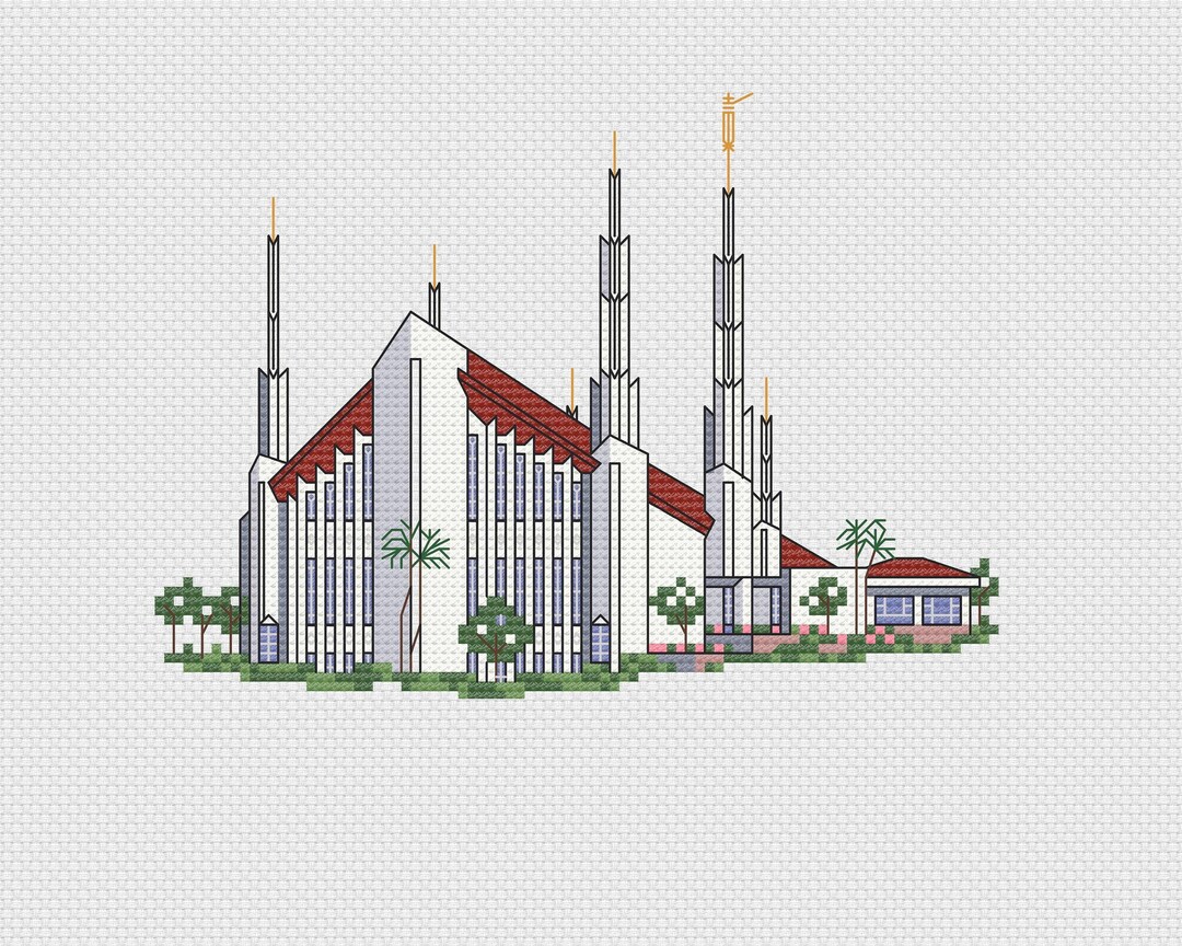 Las Vegas Nevada Temple Cross Stitch Pattern PDF Digital Download - Etsy