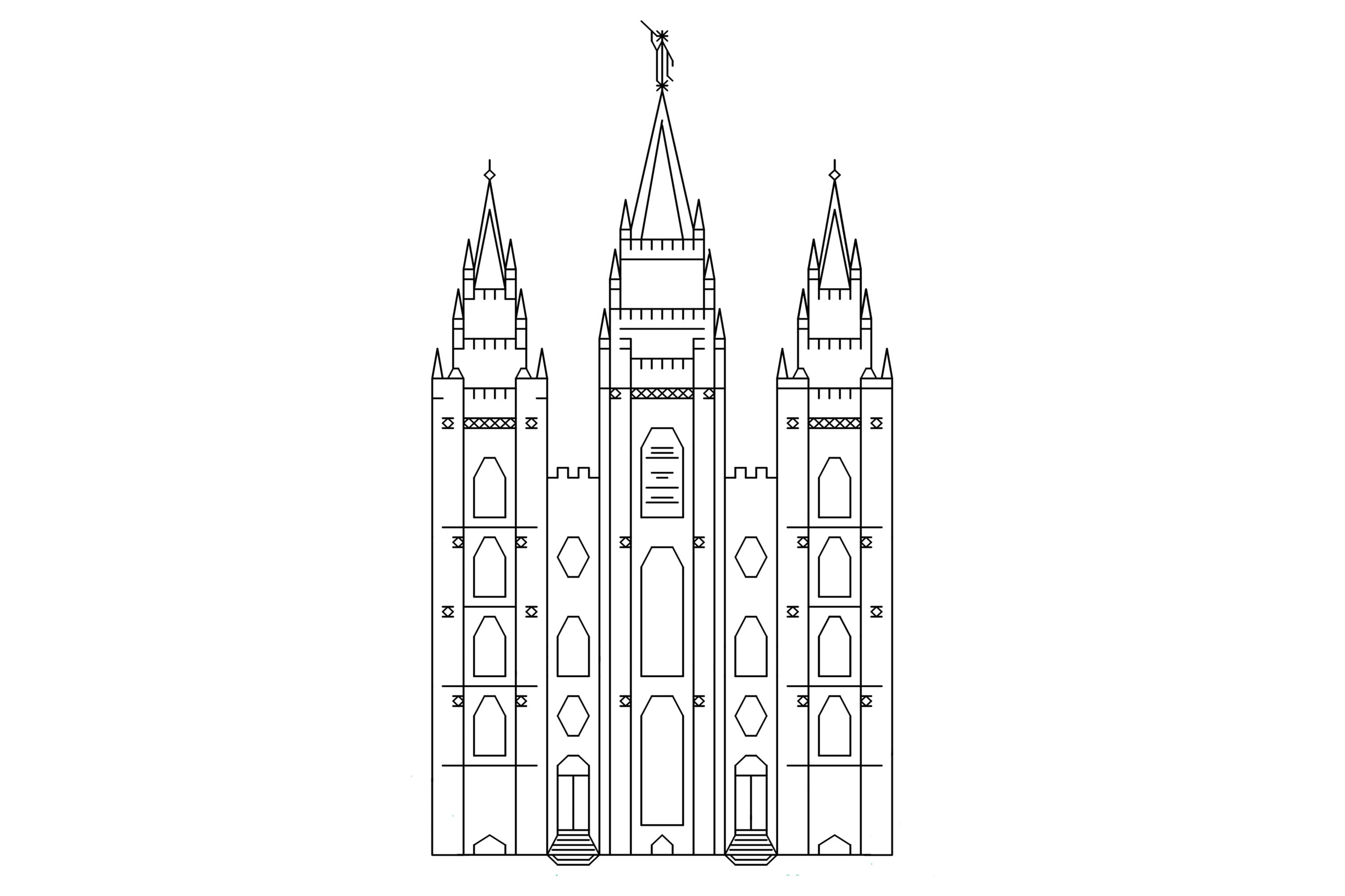 Clipart Salt Lake Temple