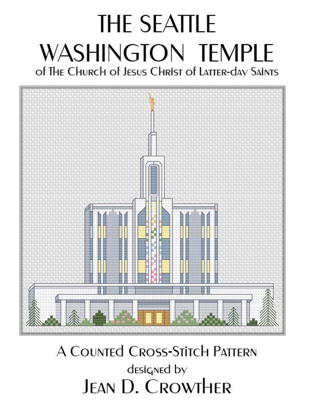 Seattle Washington Temple Cross Stitch Pattern PDF Digital Download - Etsy