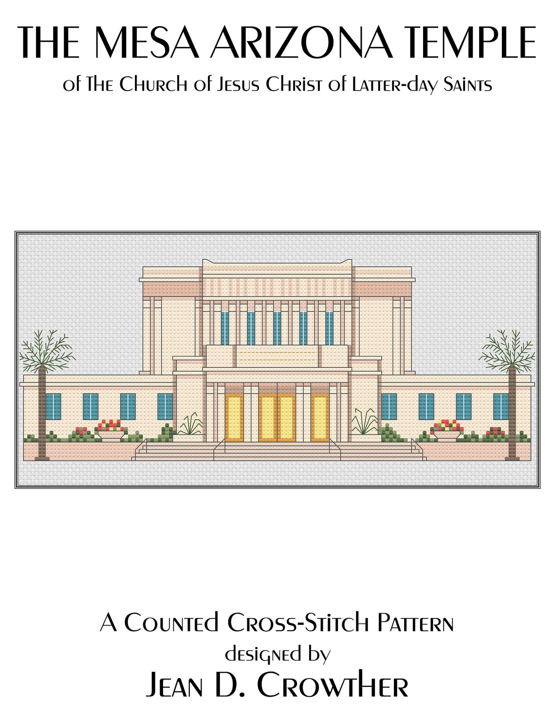 Mesa Arizona Temple Cross Stitch Pattern PDF Digital Download - Etsy