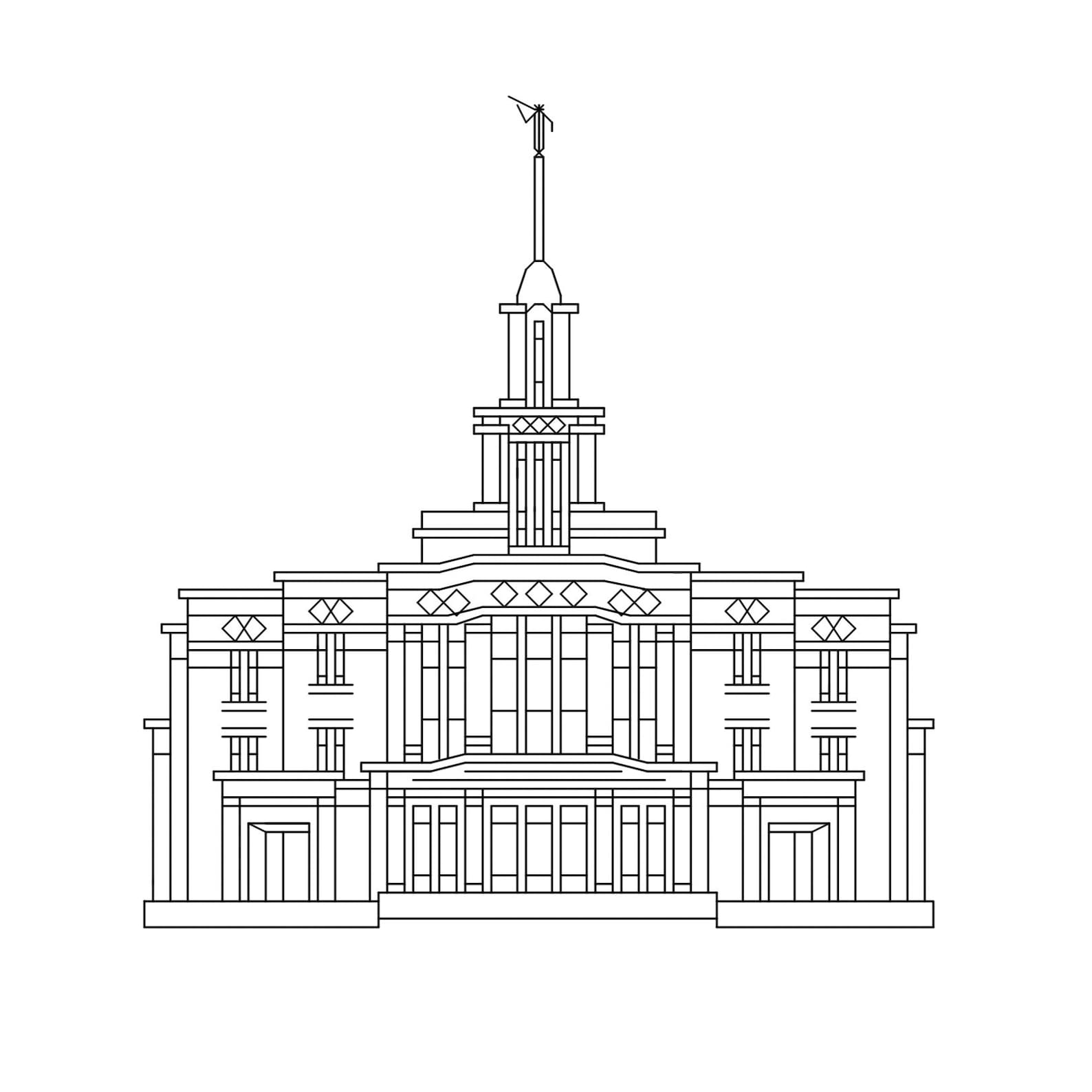 Payson Utah Temple Cricut Pen Draw, Silhouette Sketch Pen Clip Art ...
