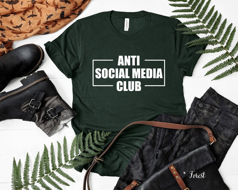 Social Media Protest Apparel Anti Social Media Club T-shirt Protest ...