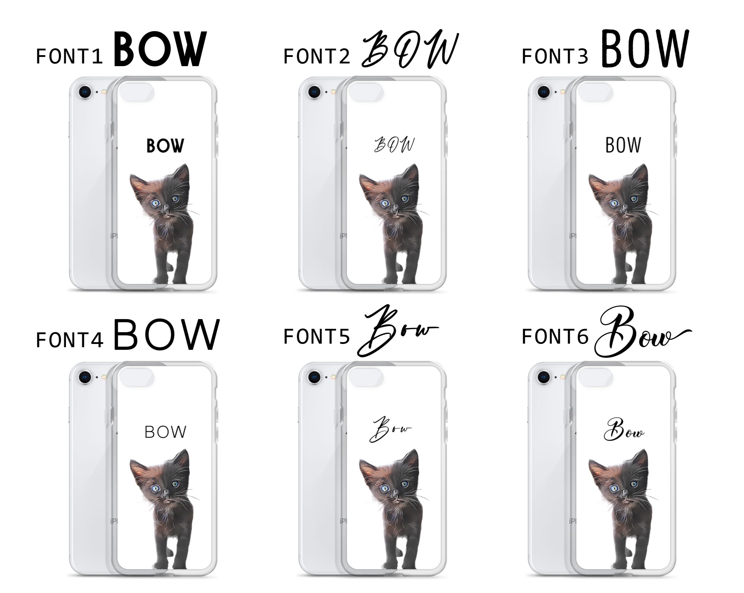 Portrait Phone Case With Name, Custom iPhone Case, Personalized Pet ...