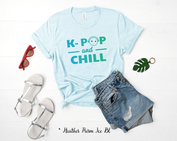 Kpop Shirt K-pop Shirt Korean Pop Music Lover Chilling | Etsy