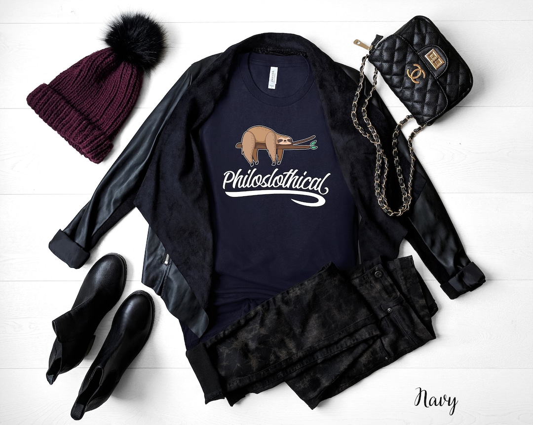 Sloth Philosophy Gifts - Philosophy Teacher Gift - Sloth Shirt for ...