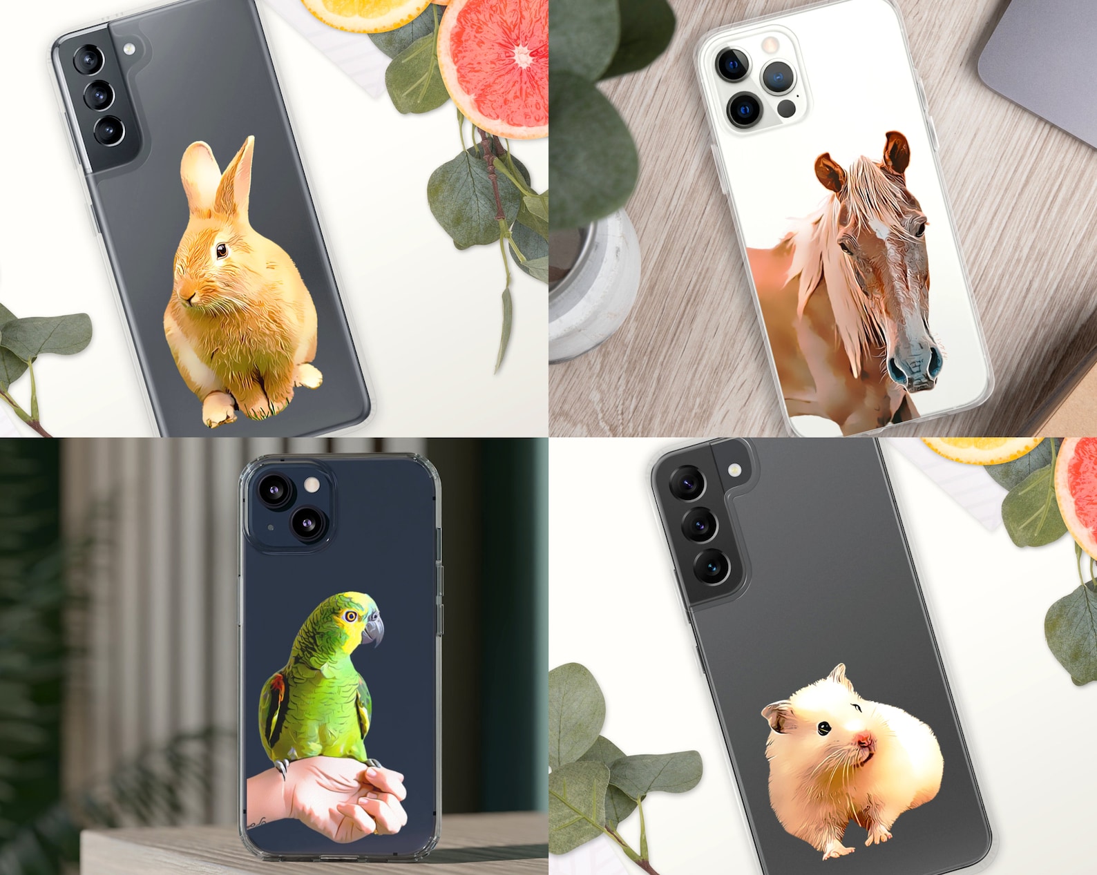 Horse Phone Case Custom, Horse Portrait, Personalized Pet Portrait, Pet ...