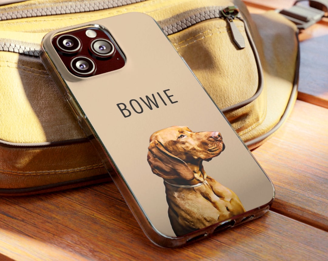 Custom Portrait Phone Case With Name, Personalized iPhone Case, Pet ...
