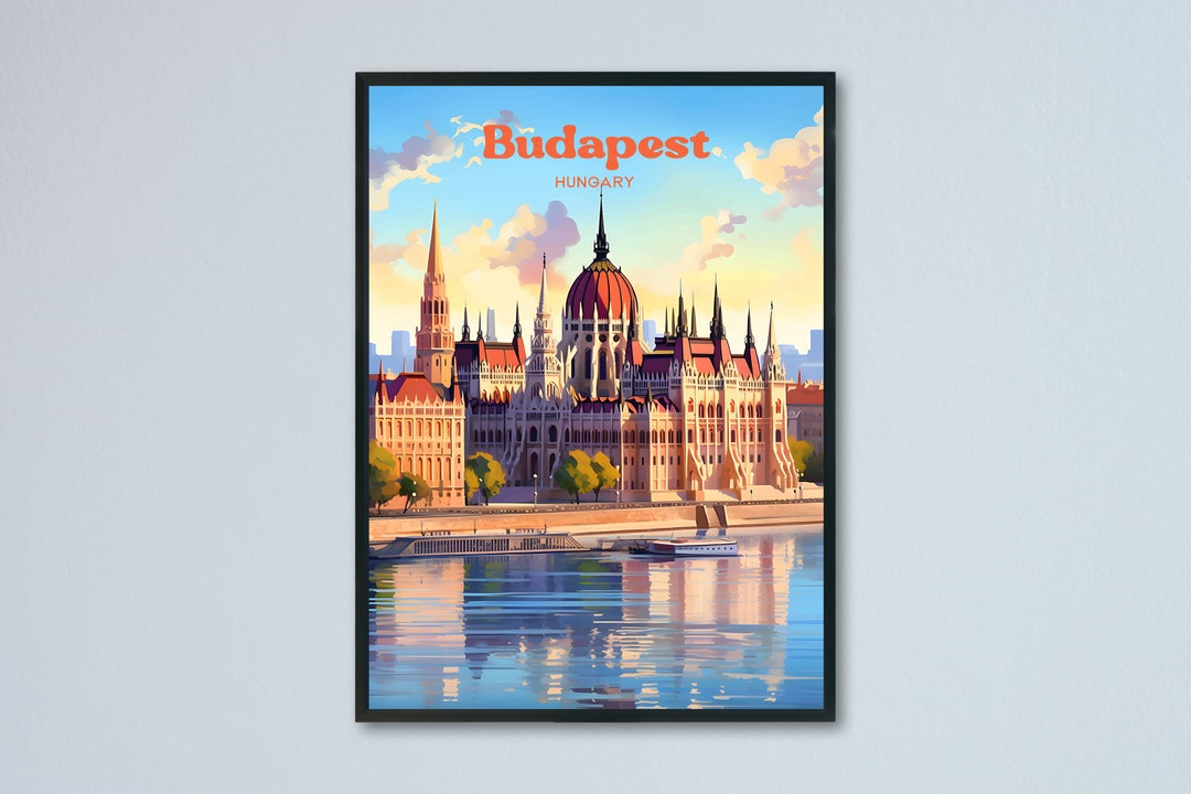 Budapest Poster Wall Art Budapest Hungary Wall Hanging Home Decor ...