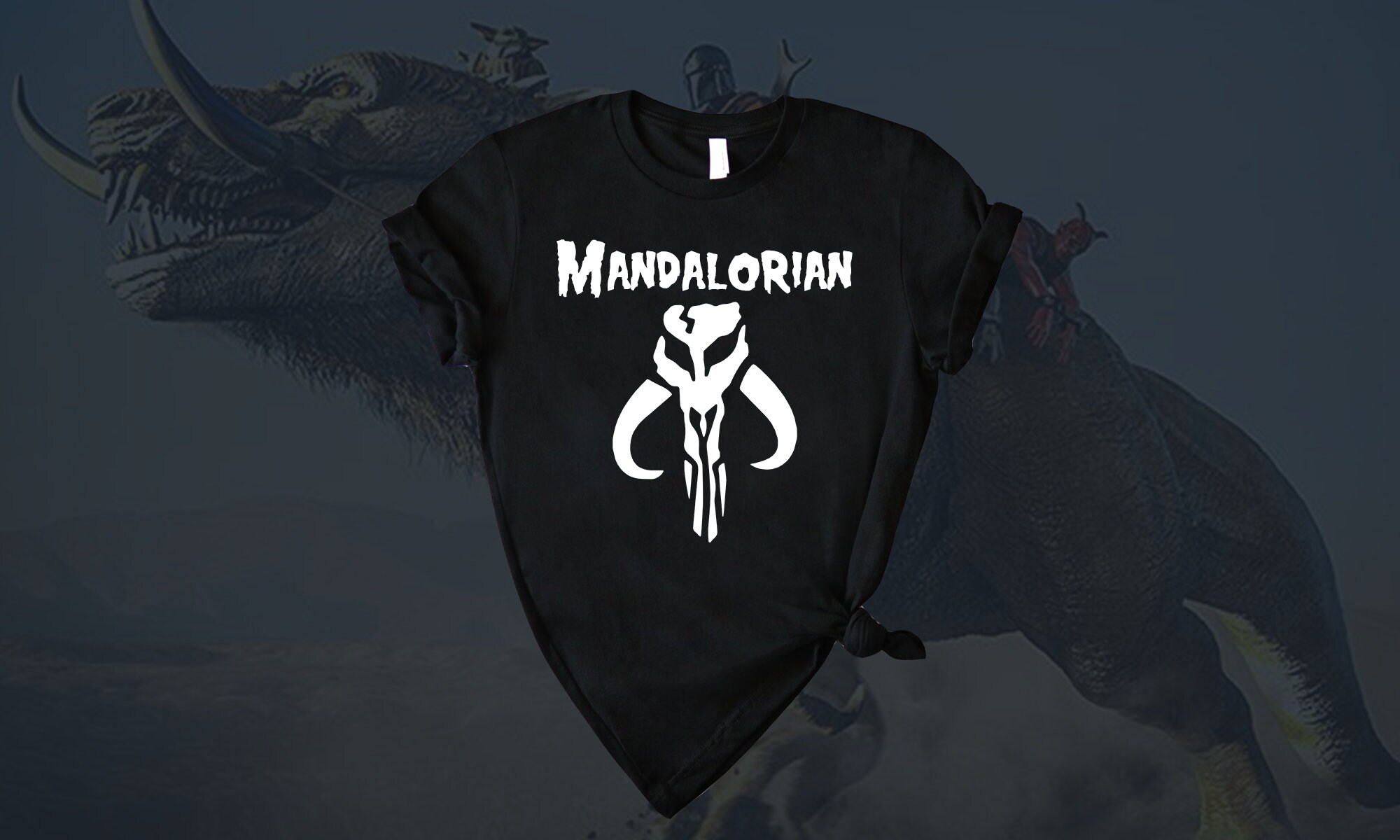 The Mandalorian Mythosaur Signet _for Star Wars Fan Tee | Etsy