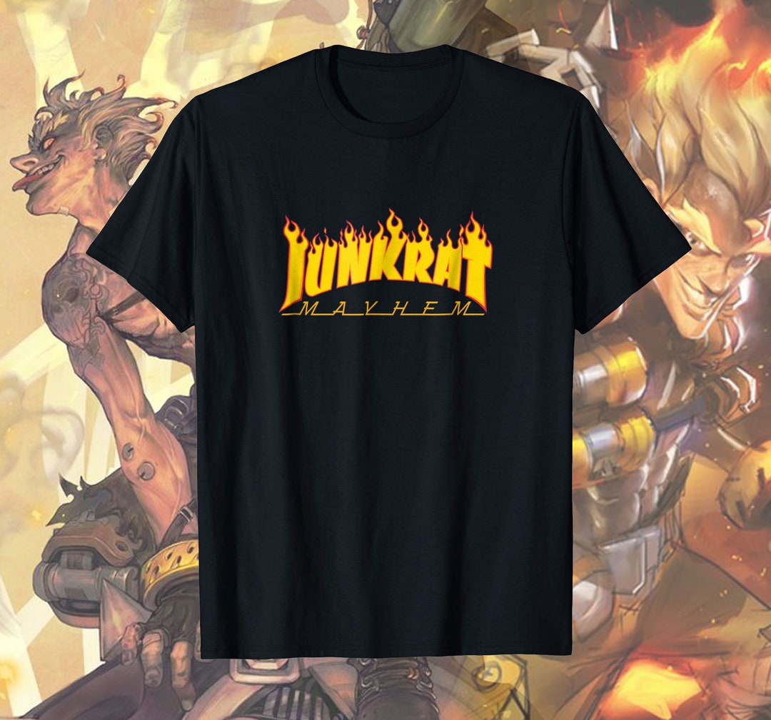 Junkrat Overwatch T-shirt Gift for Gamer Tee, Unisex Gamers Merch FREE ...