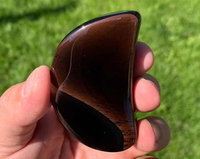 Red Ribbon Obsidian, Rare Fire Obsidian, Lapidary Display Specimen ...