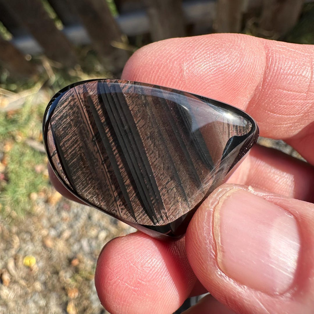 Iridescent Red Ribbon Obsidian, Rare Fire Obsidian, Lapidary Display ...