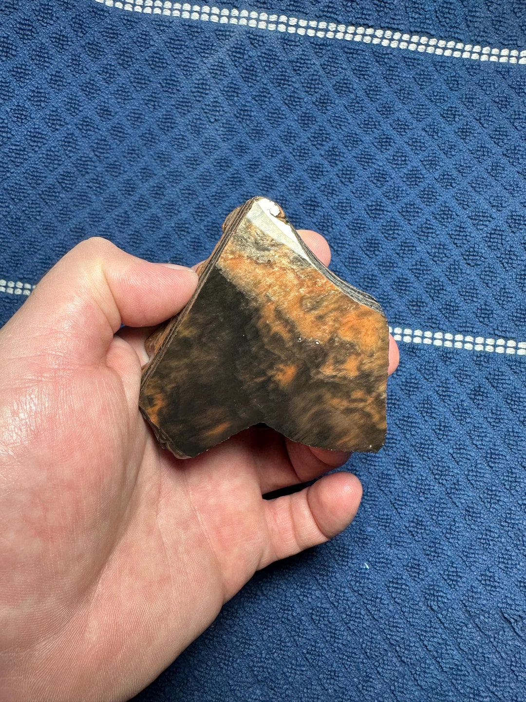 Gold Sheen Obsidian Polished Specimen, High Grade Lapidary Display Rock ...