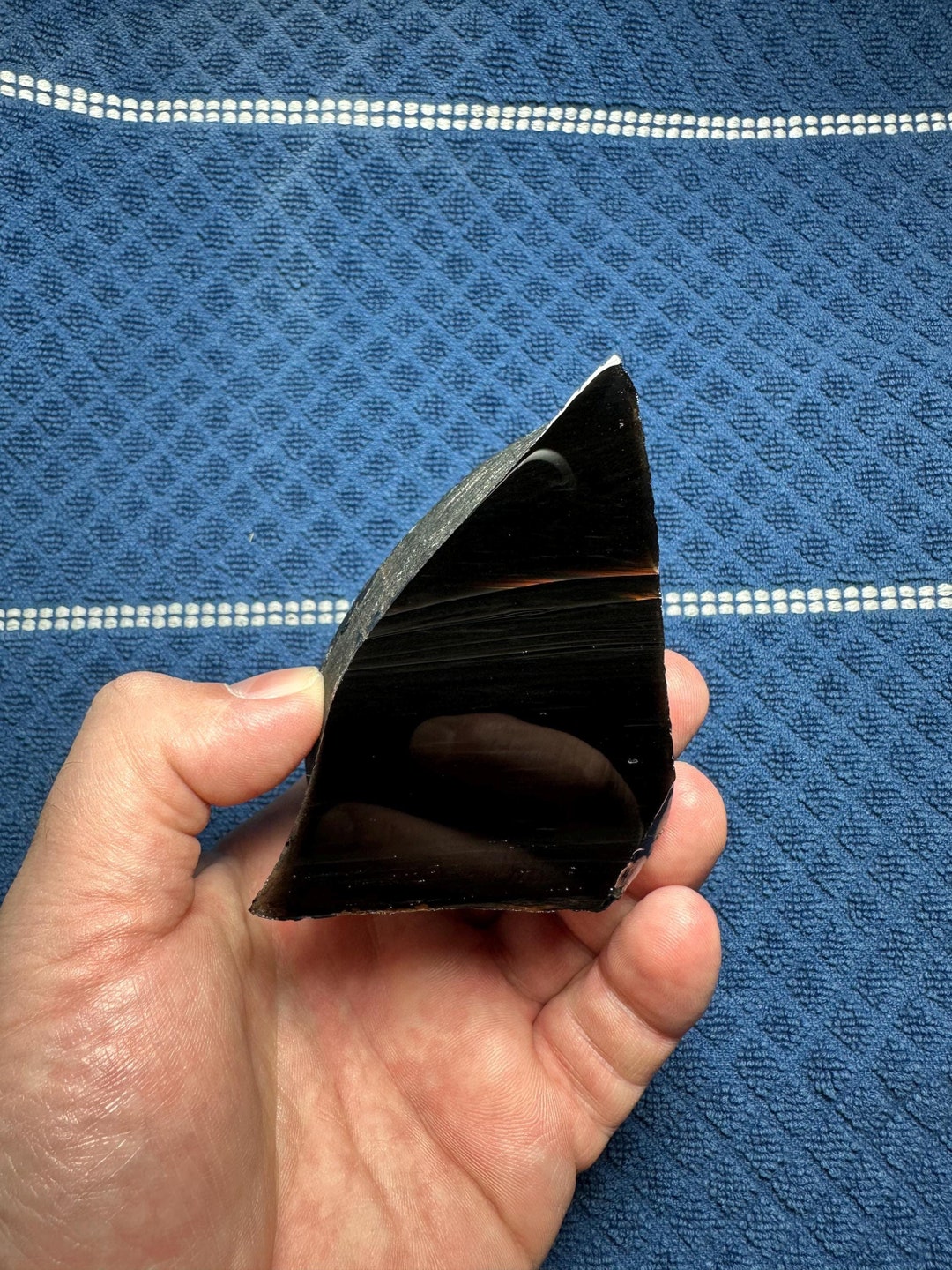 Red Ribbon Obsidian Polished Specimen, Fire Obsidian Lapidary Display ...