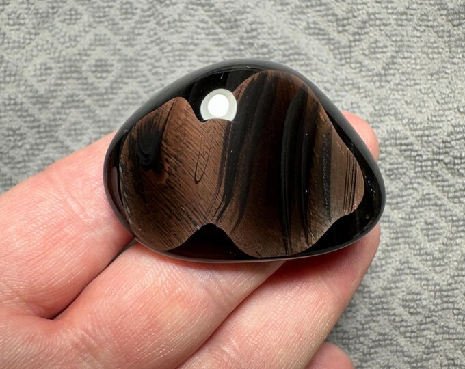 Iridescent Red Ribbon Obsidian, Rare Fire Obsidian, Lapidary Display ...