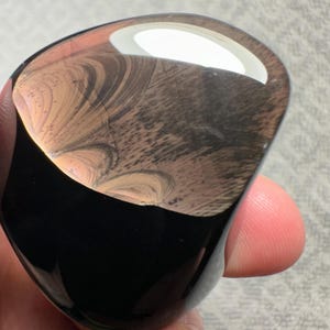 Iridescent Red Ribbon Obsidian, Rare Fire Obsidian, Lapidary Display ...