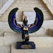 Vintage Isis Mini Statue - Small Hand-painted Ancient Egyptian Goddess ...