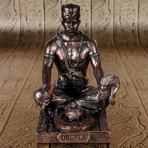 Vintage Orúla Mini Statue Small Orisha of Wisdom Knowledge - Etsy