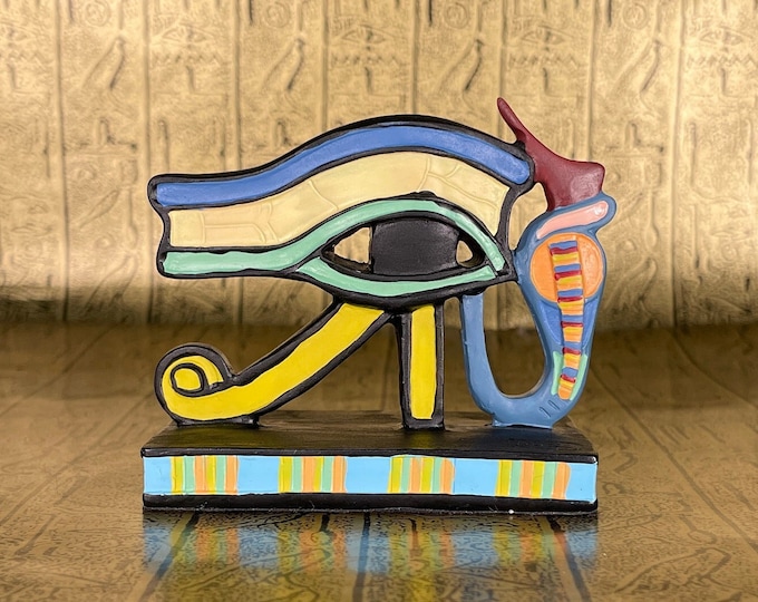 Egyptian Wadjet Statue Egyptian Eye of Ra With the Rearing Cobra uraeus ...