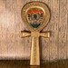 Vintage Egyptian Ankh Hand Mirror - Etsy