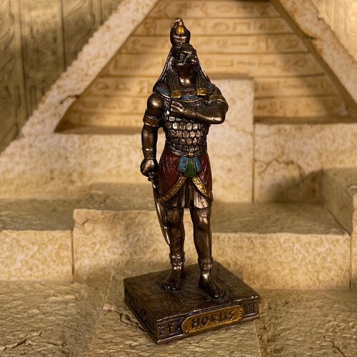 Vintage Horus Mini Statue Small Hand-painted Ancient - Etsy
