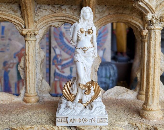 Vintage Aphrodite Mini Statue - Small Hand-painted Ancient Greek ...