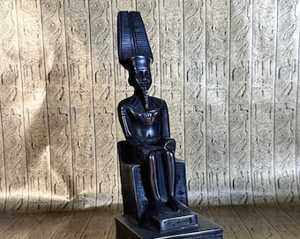 Egyptian Amenirdis I Statue Egyptian Collectible Stone Artwork Made in Egypt Gods Wife of Amun ...