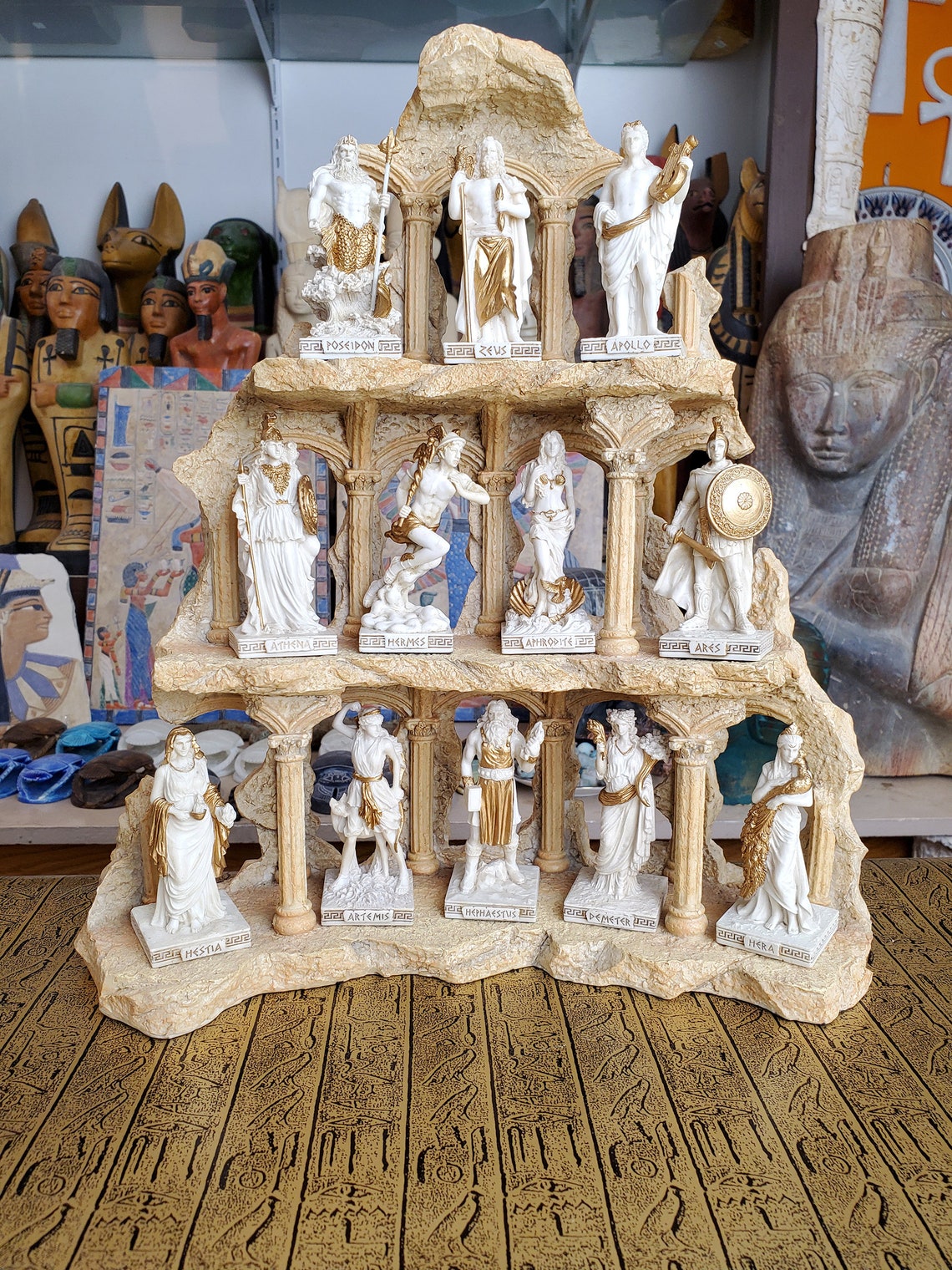 Vintage Persephone Mini Statue Small Hand-painted Ancient - Etsy