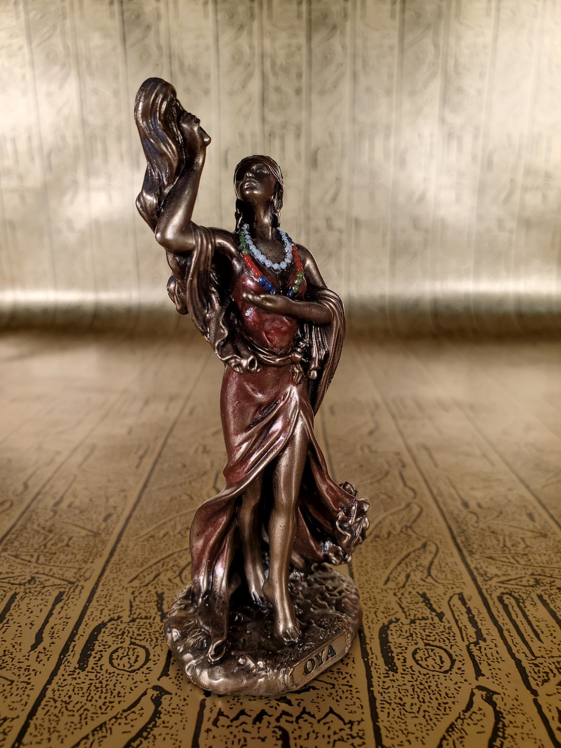 Vintage Oya Mini Statue Small Orisha of Winds Lightning - Etsy