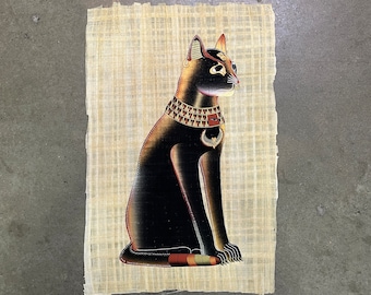 Goddess Bastet Papyrus Cat Goddess Bast Made in Egypt - Etsy
