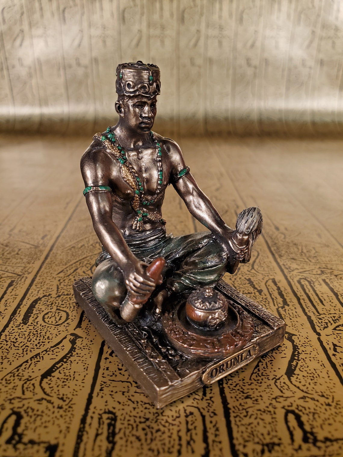 Vintage Orúla Mini Statue Small Orisha of Wisdom Knowledge - Etsy