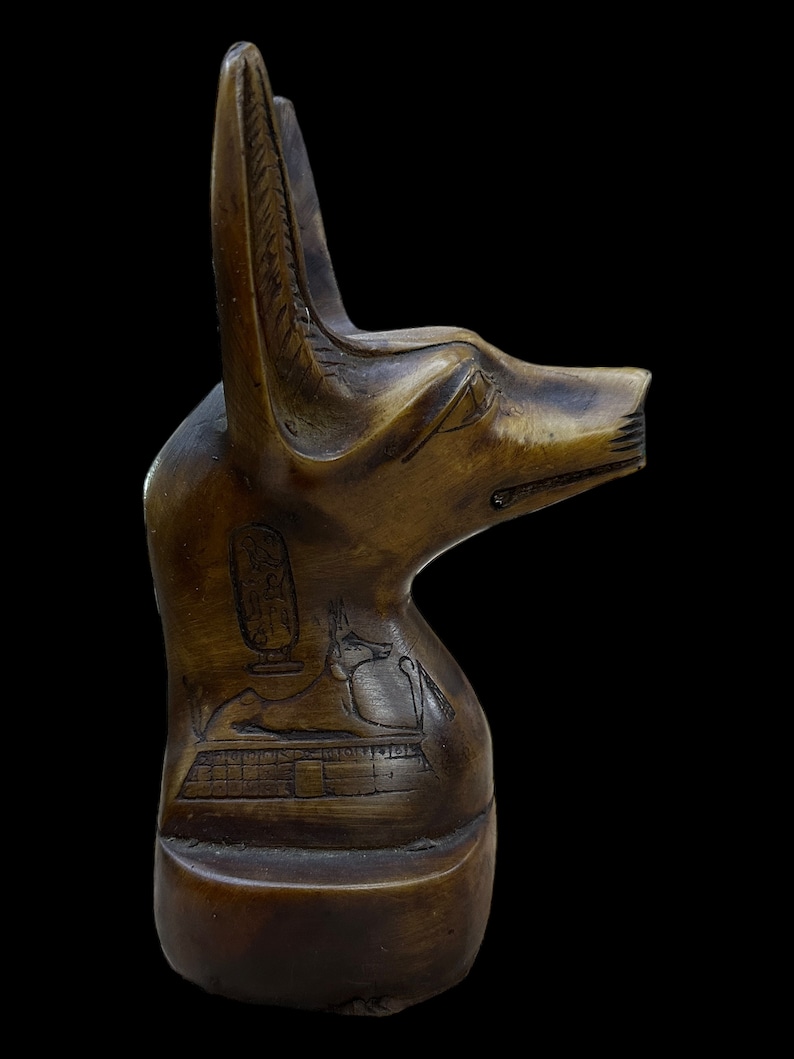 Anubis Bust Statue - Ancient Egyptian God Anpu - Handmade in Egypt - Etsy
