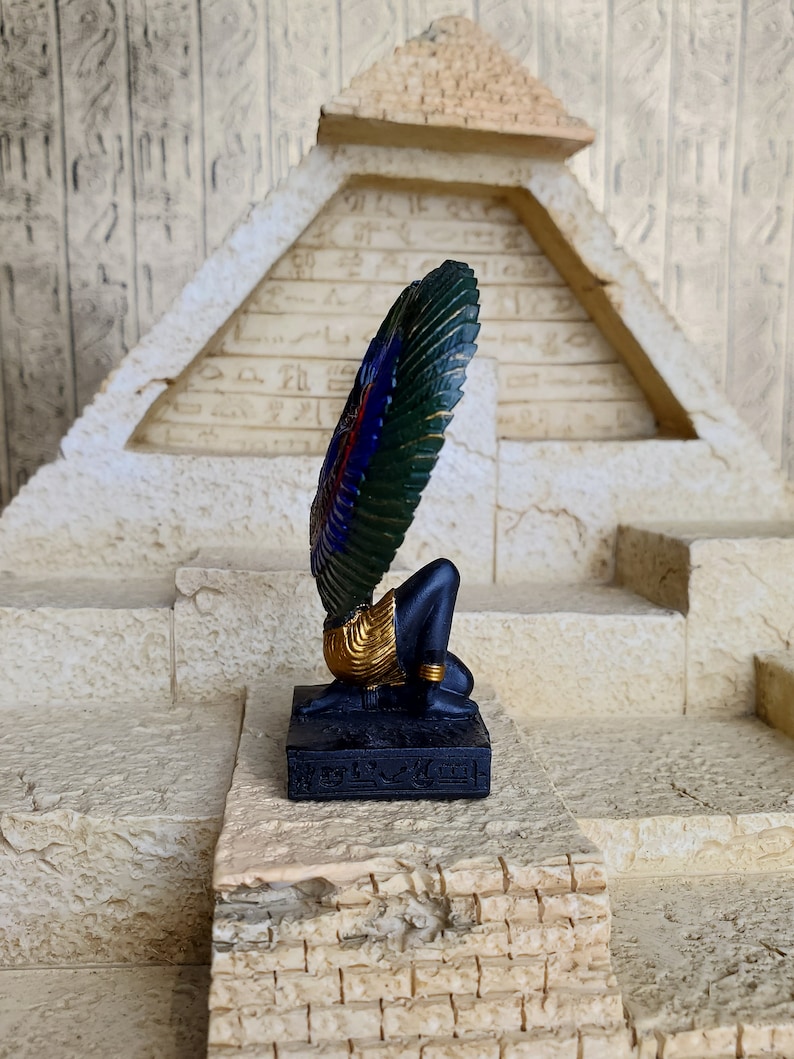 Vintage Isis Mini Statue Small Hand-painted Ancient Egyptian - Etsy