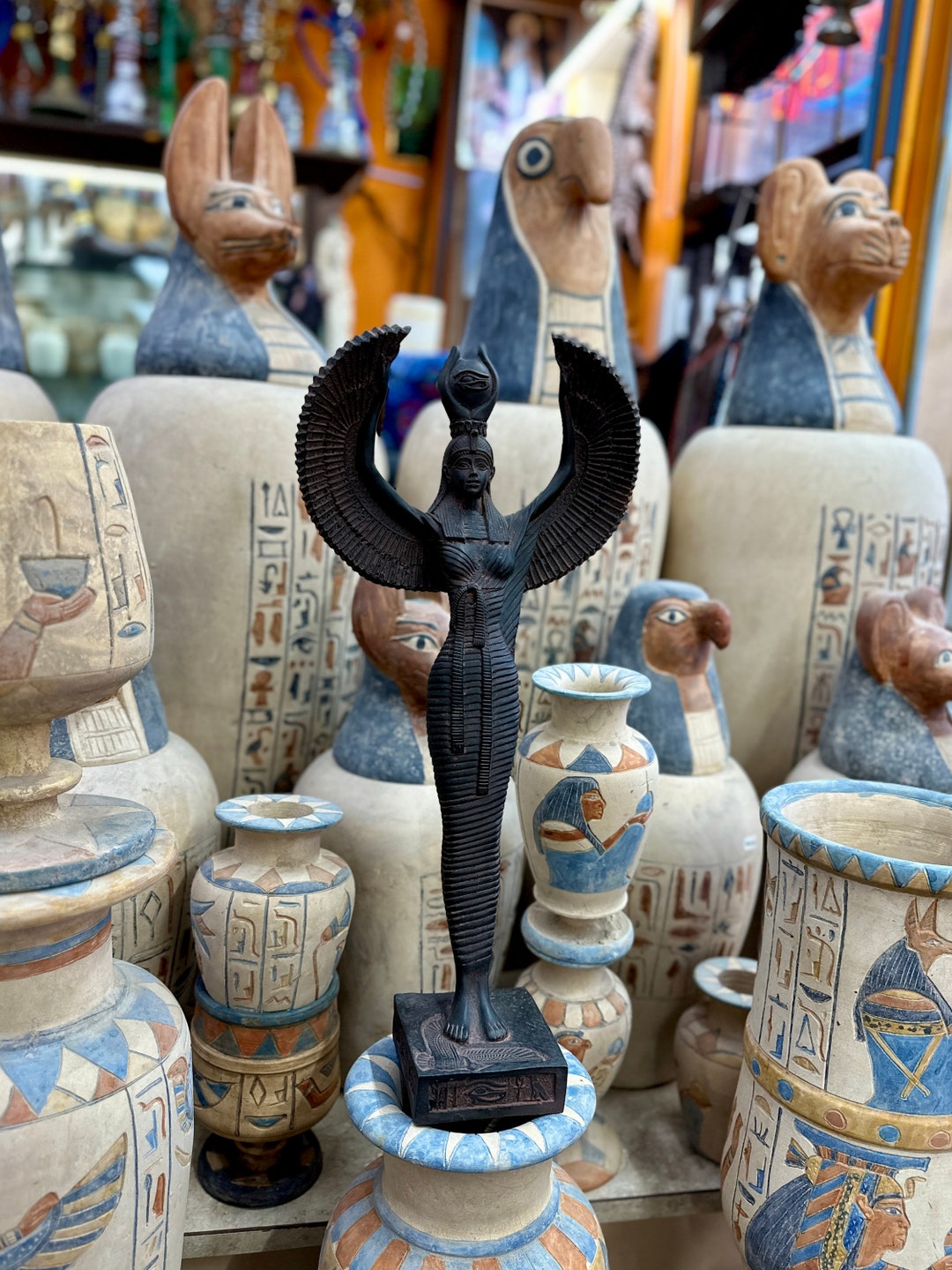 Isis Statue - Ancient Egyptian Goddess Aset / Isis Altar Statue - Etsy