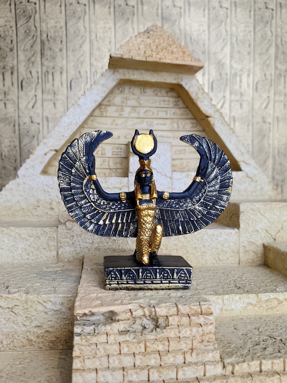 Vintage Isis Mini Statue Ancient Egyptian Goddess Isis Altar | Etsy Canada