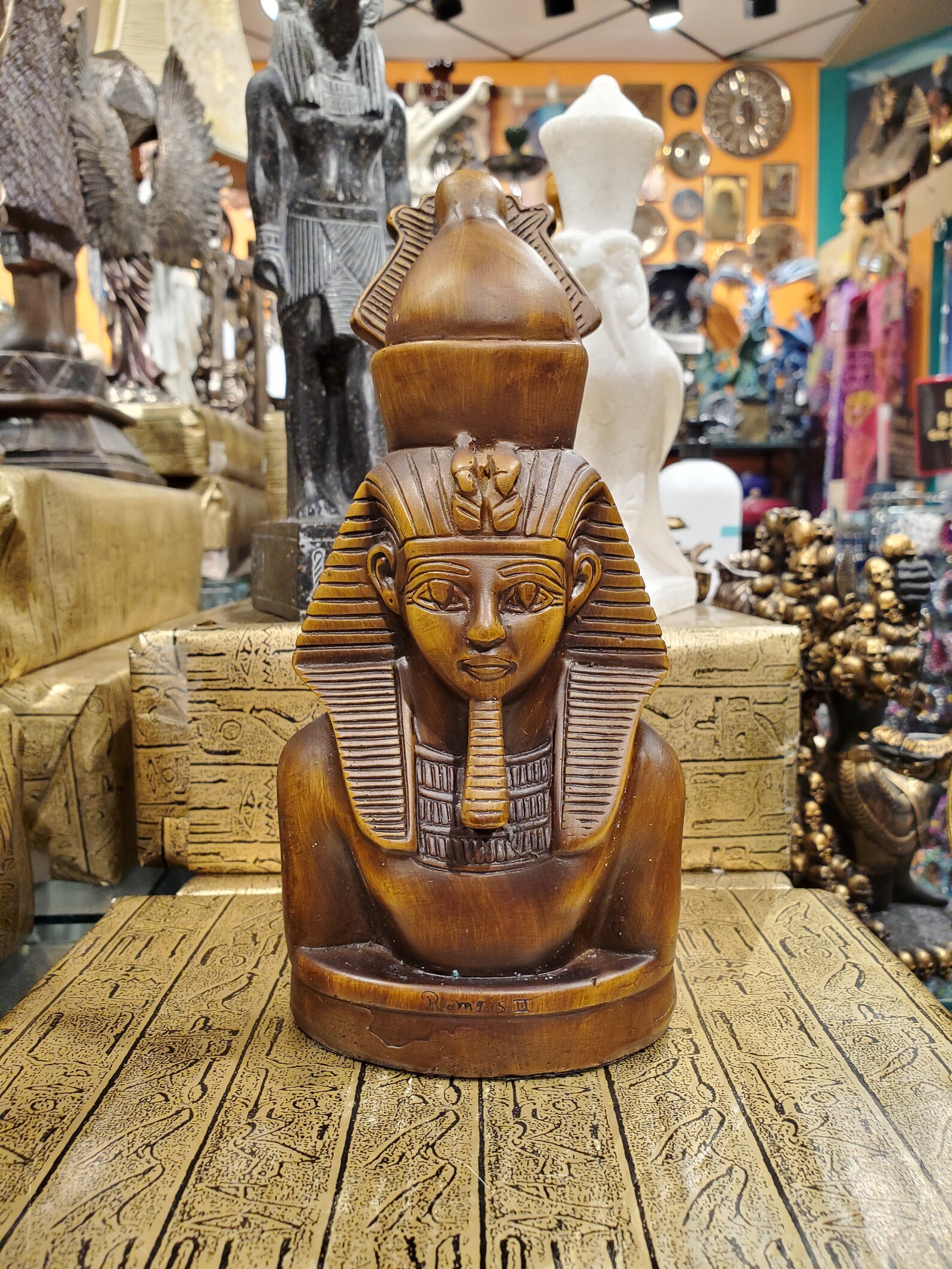 Egyptian Pharaoh Statue Ancient Egyptian Pharaonic Statue | Etsy