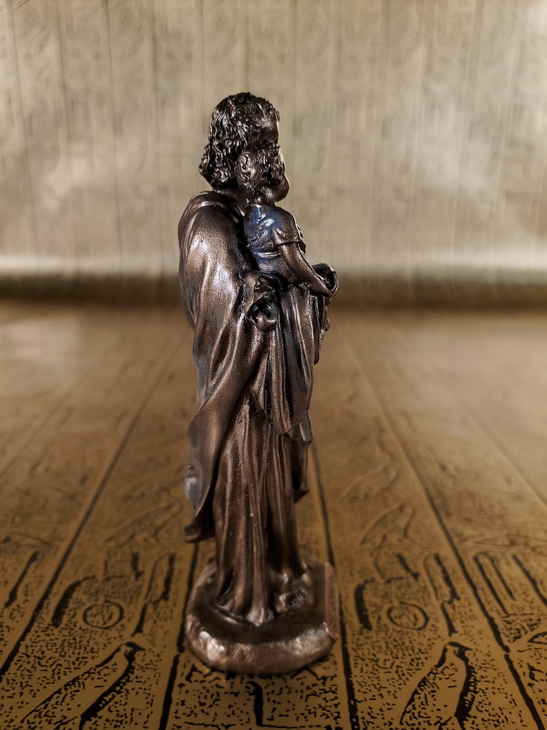 Vintage St. Joseph Mini Statue Small Hand-crafted Father - Etsy