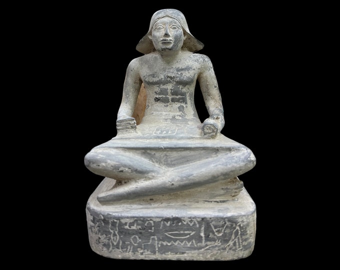 Egyptian Scribe Seated Sitting Statue Sculpture 6.5" Www.neo-mfg.com ...