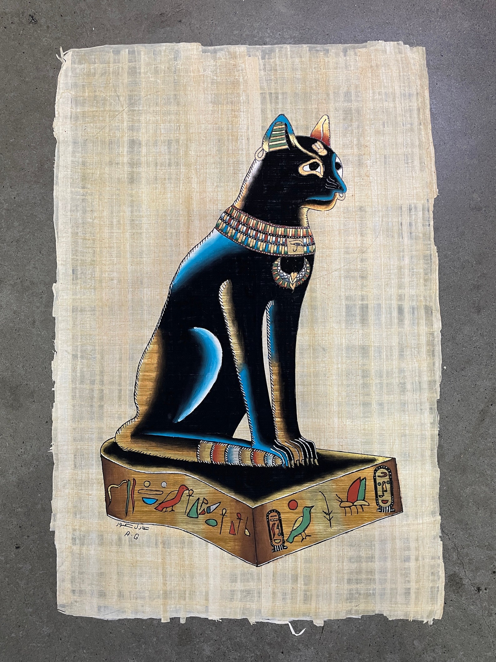 Egyptian Goddess Bastet Papyrus Cat Goddess Bast Made in - Etsy Canada