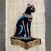 Egyptian Goddess Bastet Papyrus - Cat Goddess Bast - Made in Egypt ...