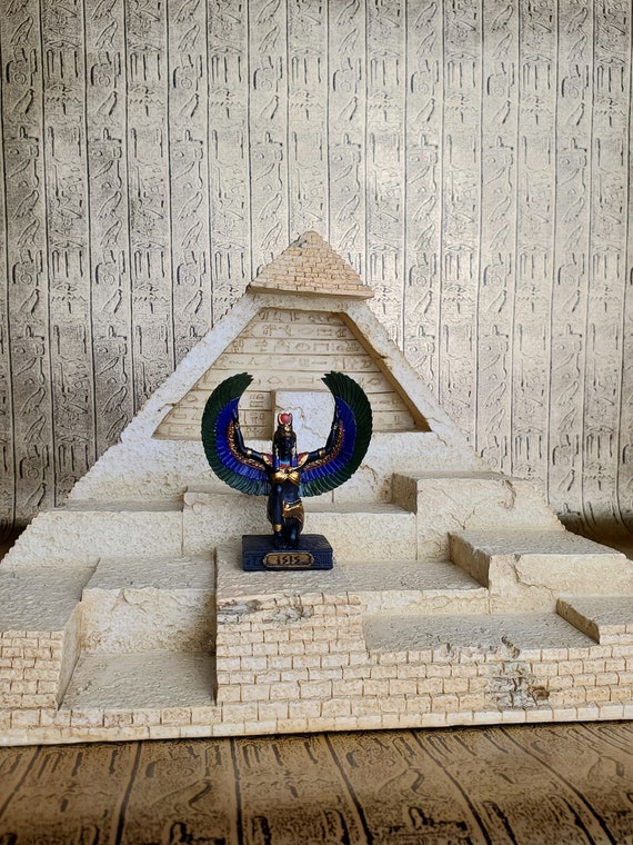 Vintage Isis Mini Statue Small Hand-painted Ancient Egyptian - Etsy