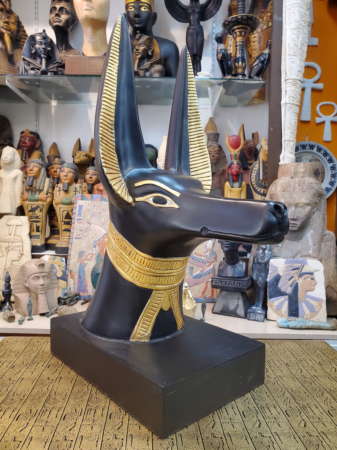 Vintage Anubis Bust Life-size Reproduction Made in Egypt | Etsy