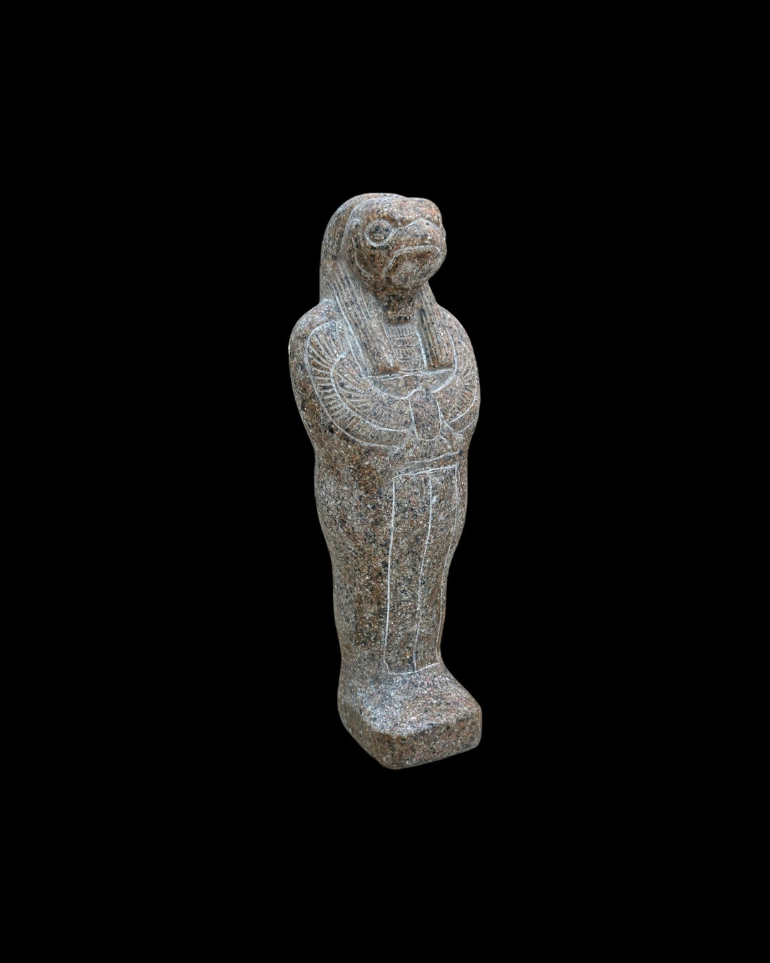Horus Statue - Ancient Egyptian Sky God Heru - Handmade Red Granite ...
