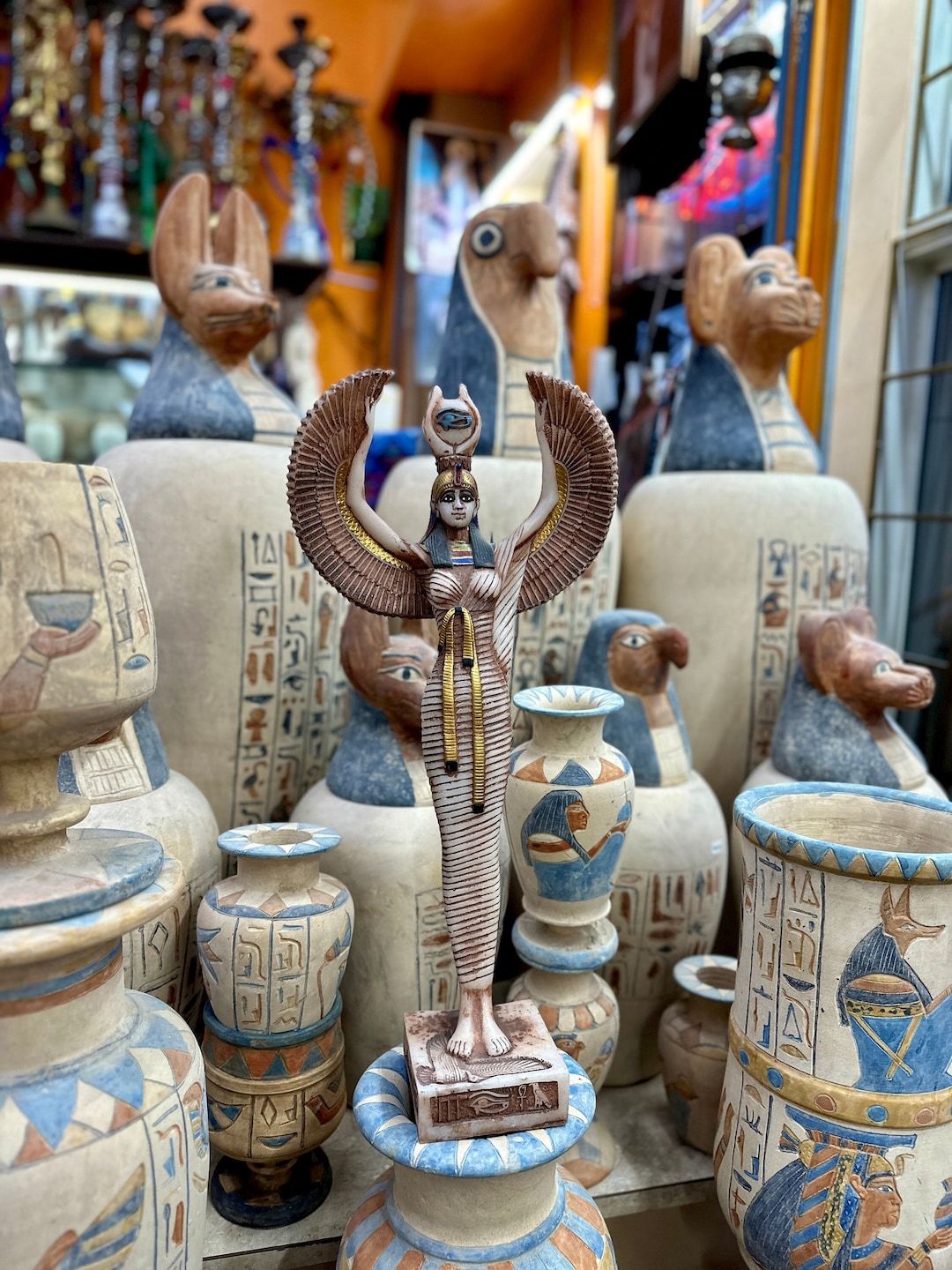 Isis Statue Ancient Egyptian Goddess Aset / Isis Altar Statue - Etsy