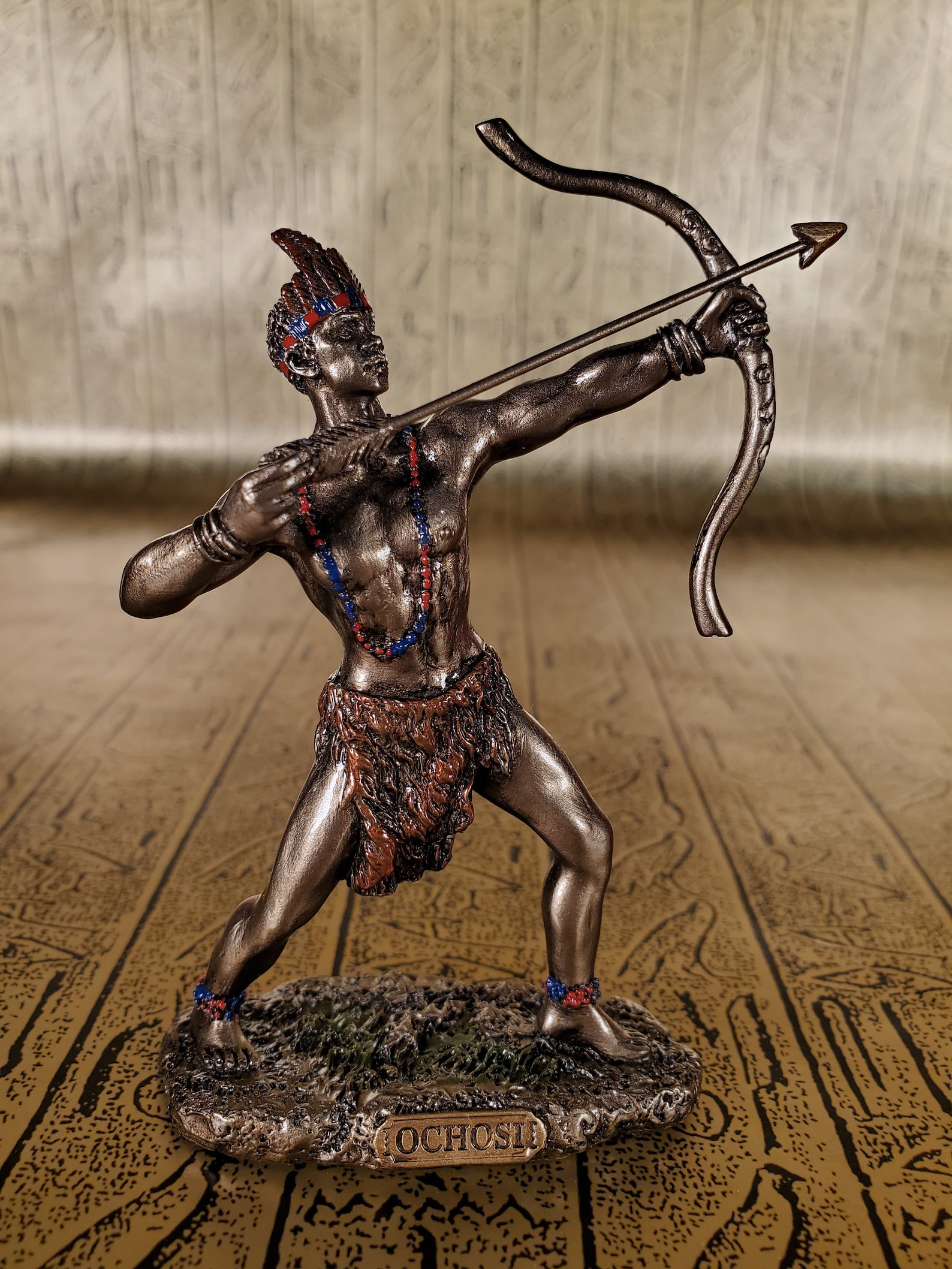 Vintage Oshosi Mini Statue Small Orisha of the Hunt | Etsy