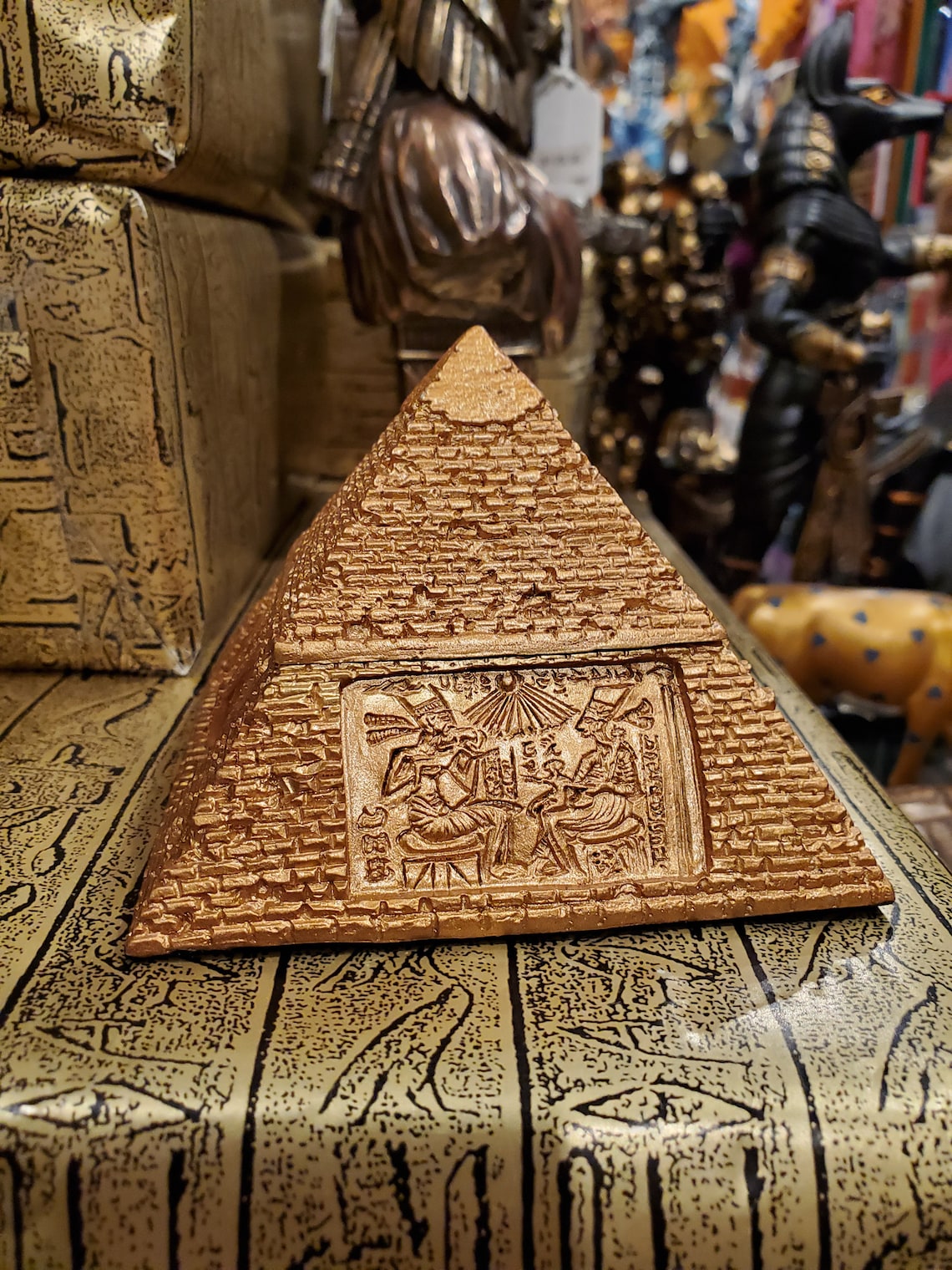 Vintage Pyramid Trinket Box Ancient Egyptian Pyramid Jewelry - Etsy