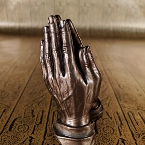 Vintage Praying Hands Mini Statue - Small Hand-crafted Mini Altar ...
