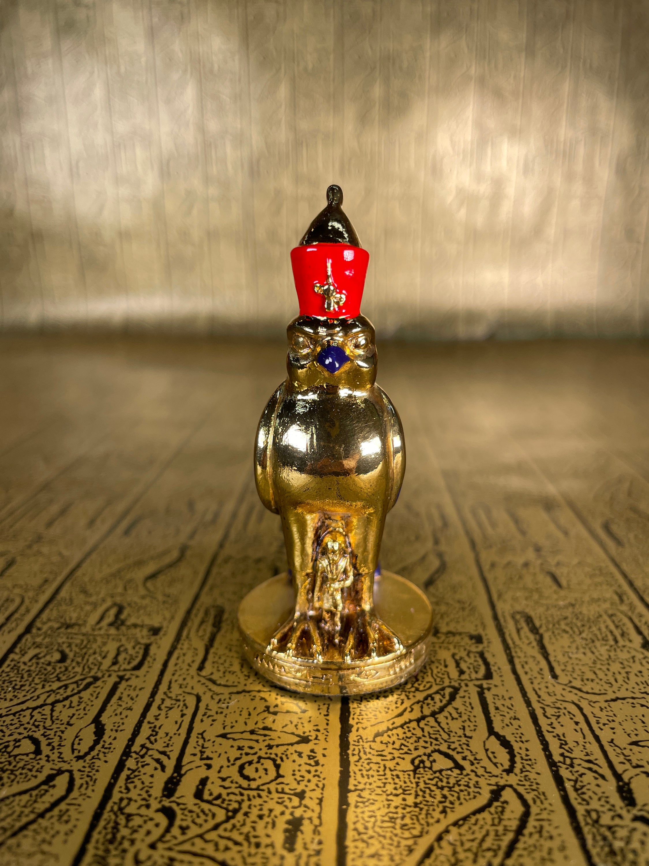 Vintage Gold Horus Mini Statue Egyptian God Horus Solid - Etsy