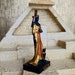 Vintage Ma'at Mini Statue - Small Hand-painted Ancient Egyptian Goddess ...